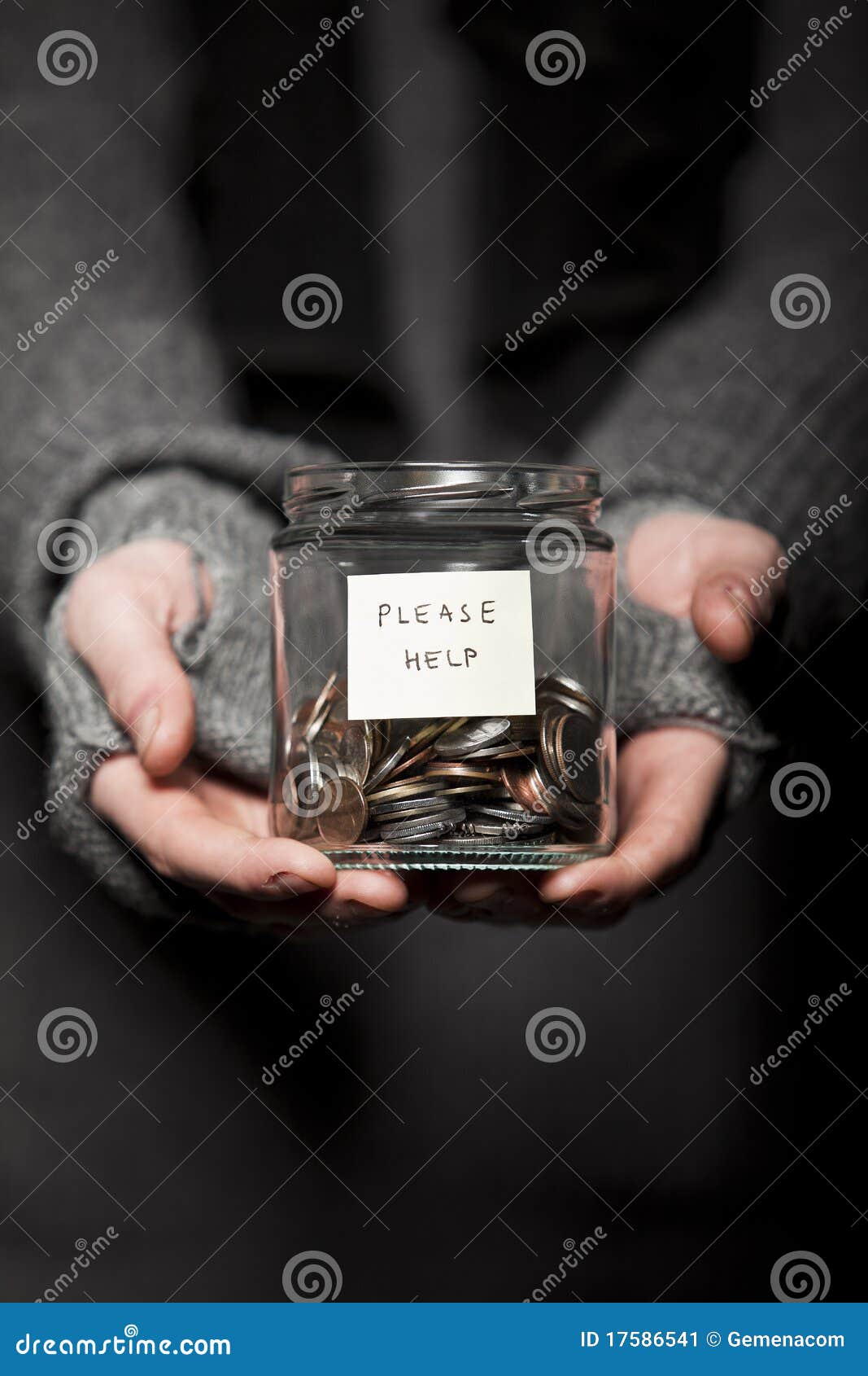 Please Help stock image. Image of shot, coin, dollar - 17586541