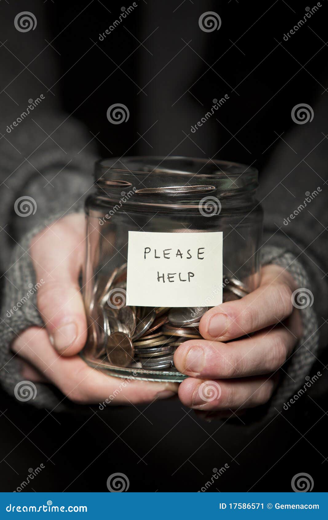 Please Help stock image. Image of studio, shot, donation - 17586571