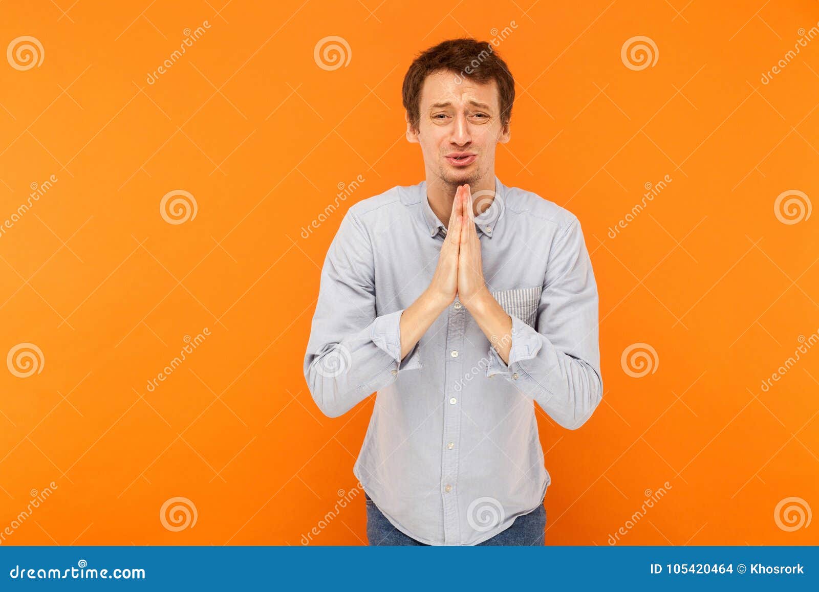 Please Help! Man Crying And Apologize Stock Photography | CartoonDealer ...
