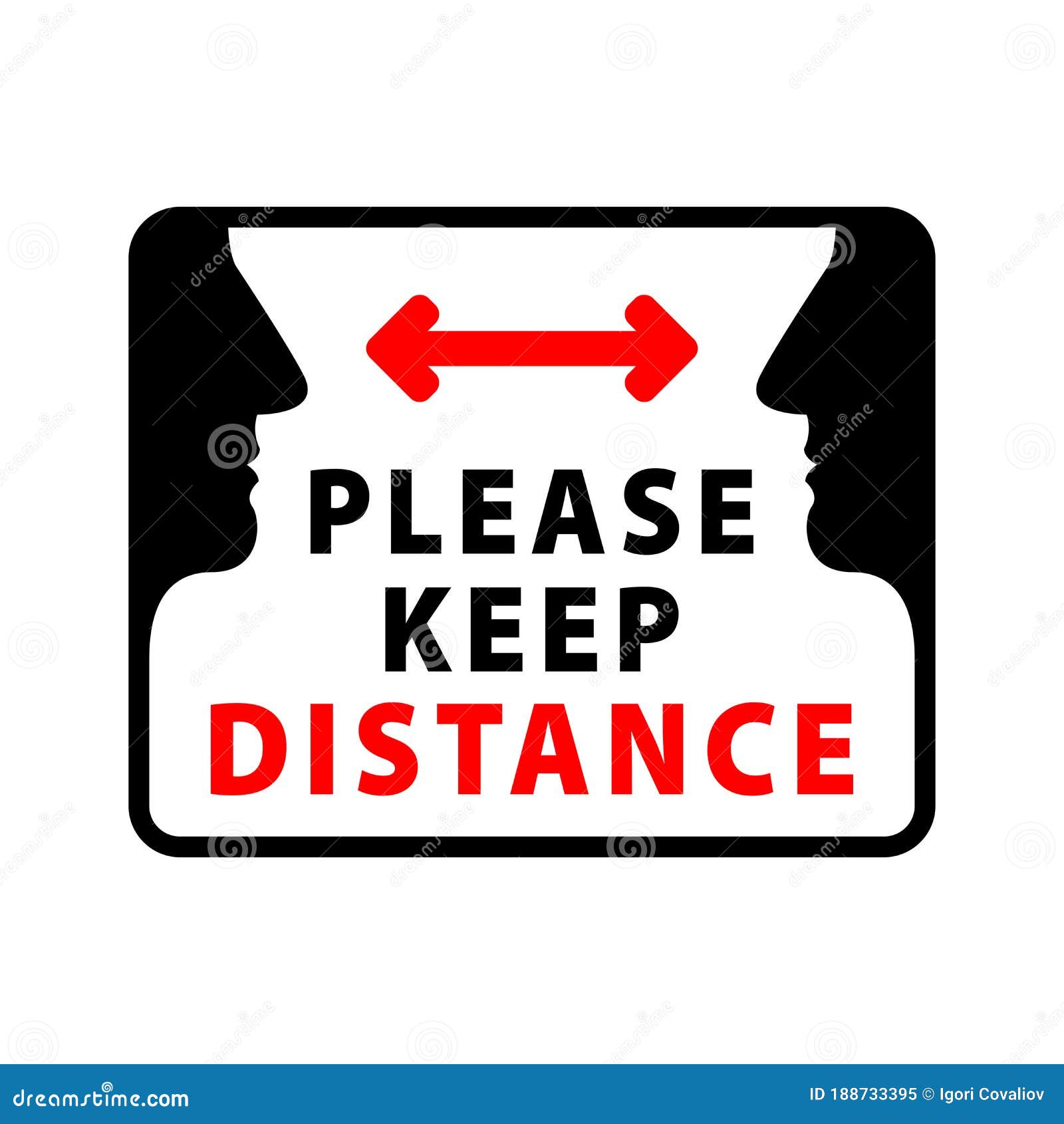 Please Keep Distance Sign, Symbol, Icon. Vector Illustration Stock ... Please Keep Distance Sign, Symbol, Icon. Vector Illustration Stock ...