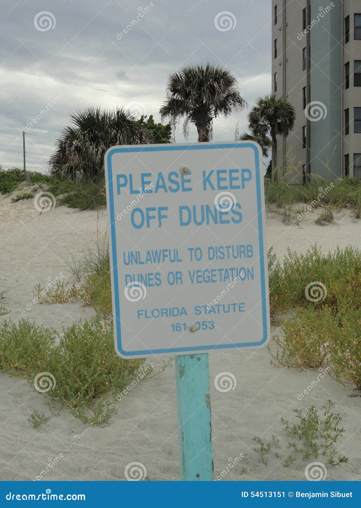 Please Keep Off Dunes Sign stock image. Image of please - 54513151