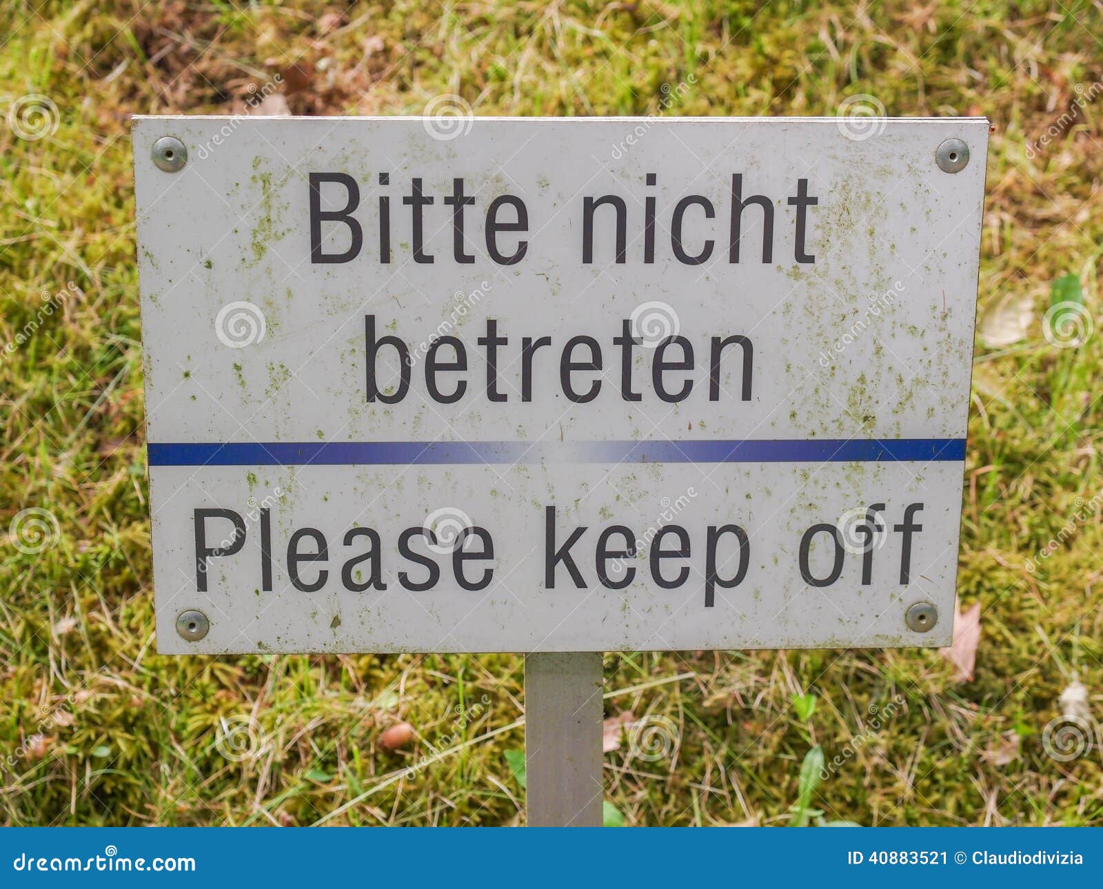 Please Keep Off from the Grass Sign Stock Image - Image of green, grass ...