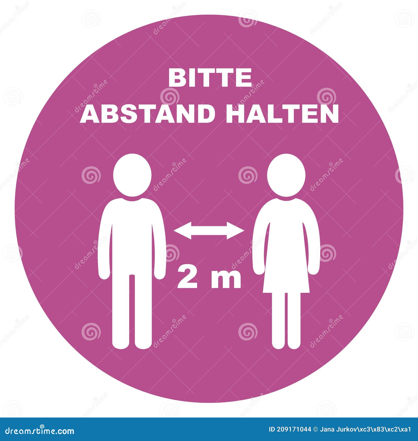 Please Keep a Safe Distance Vector Instruction Stock Vector ...