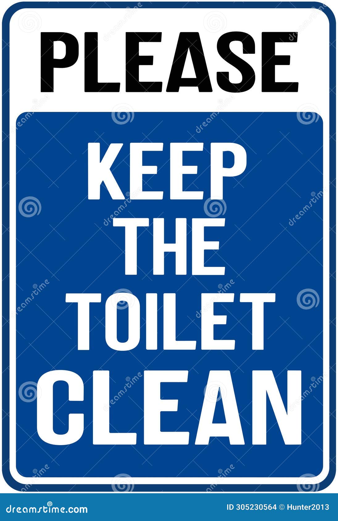 Sign To Place in the Bathroom Stock Illustration - Illustration of rest ...