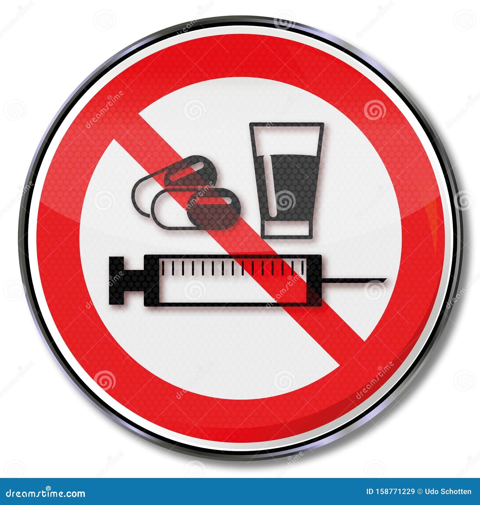 Please No Drugs and Substance Abuse in this Area Stock Vector ...