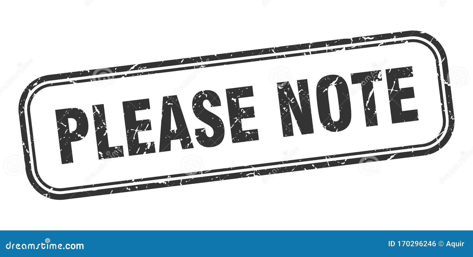 Please Note Stamp. Please Note Square Grunge Sign Stock Vector ...