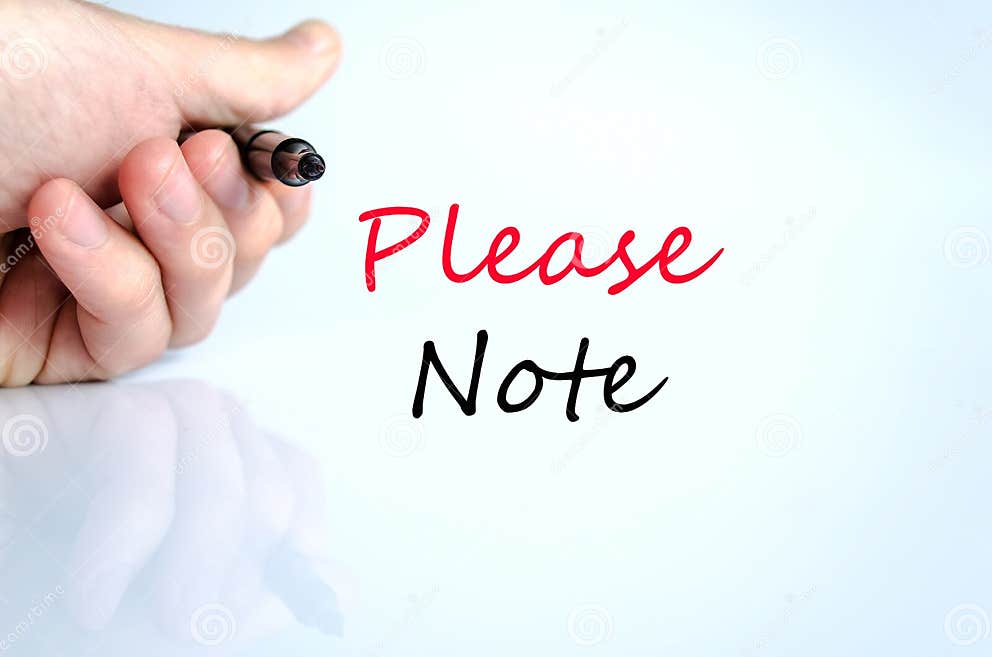 Please note text concept stock image. Image of inconvenience - 90113329