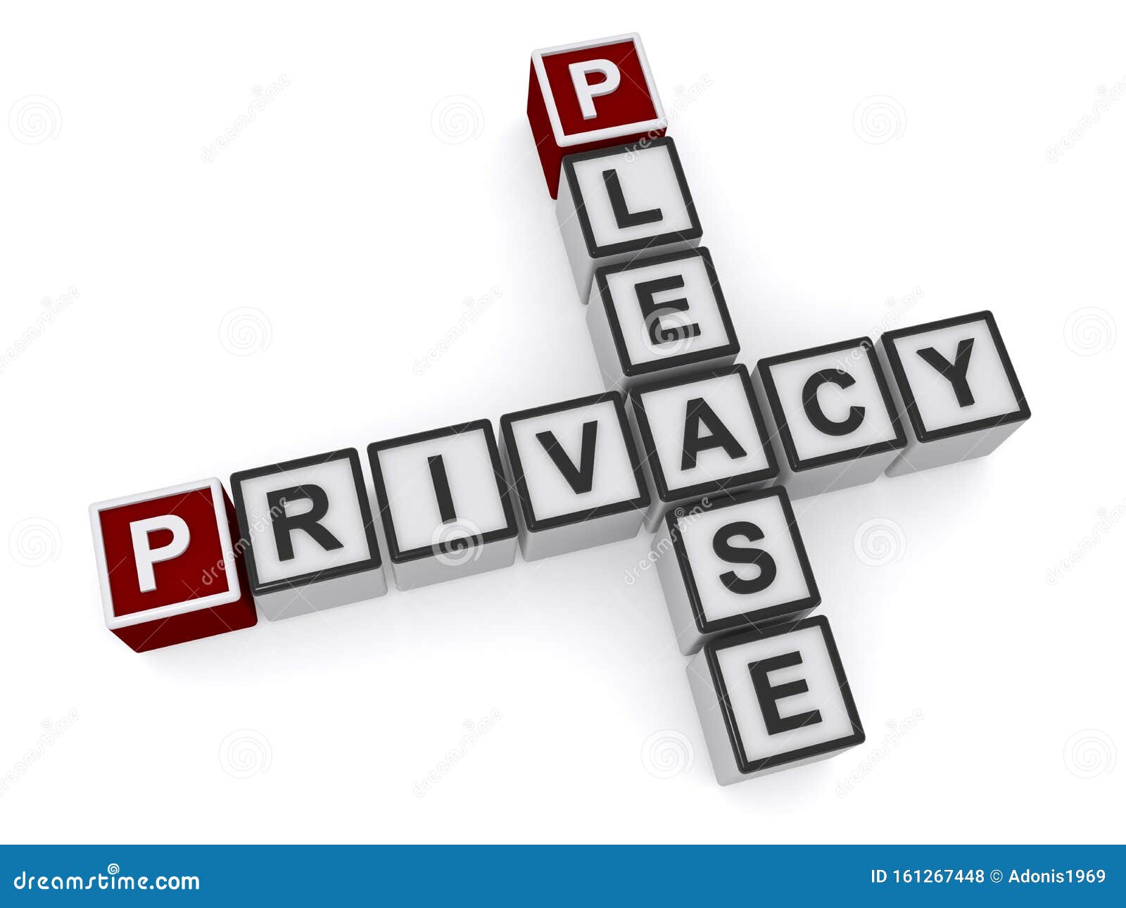 Please privacy word cubes stock illustration. Illustration of please ...
