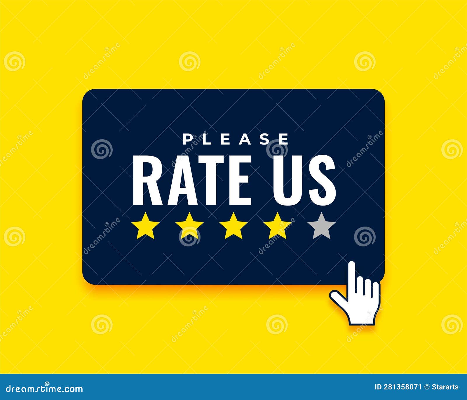 Please Rate The Quality Of Service. Vector Template. Rank Of ...