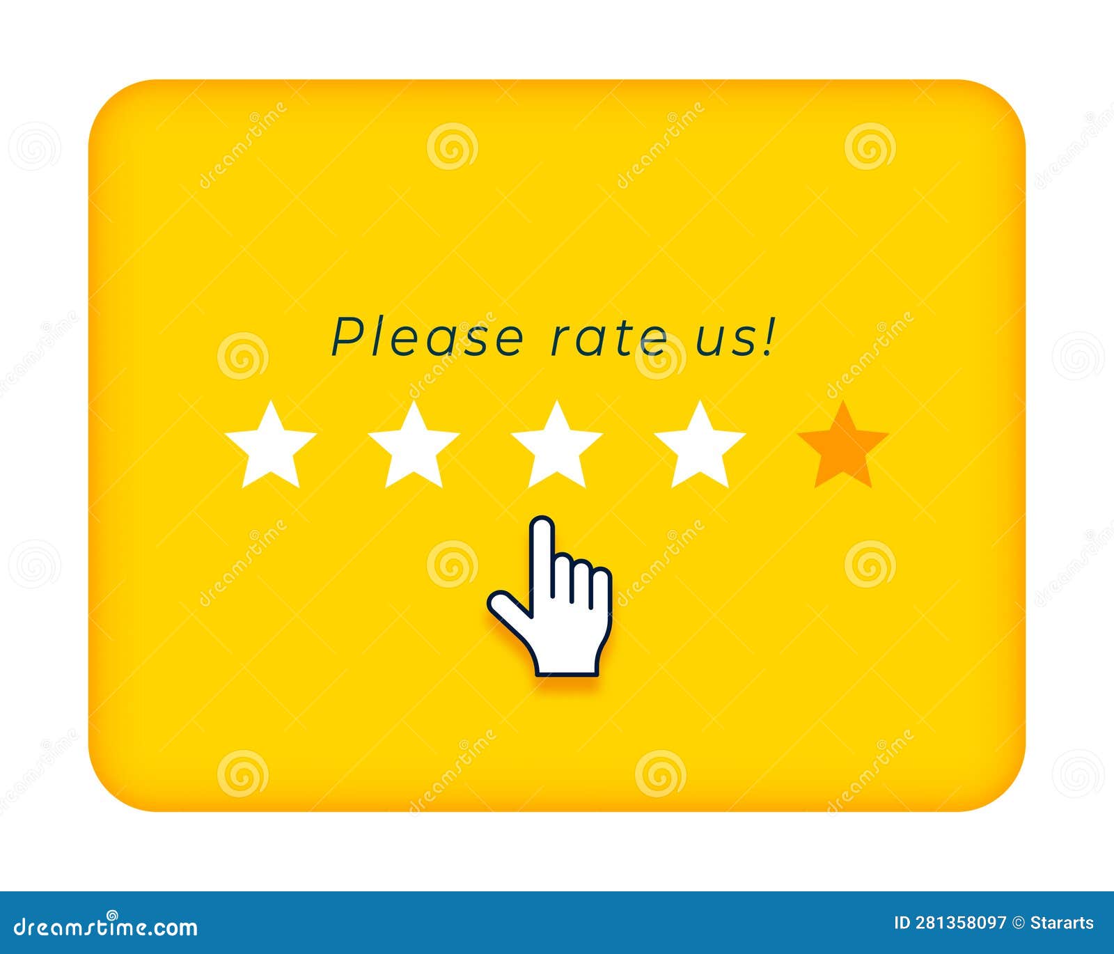 Please Rate The Quality Of Service. Vector Template. Rank Of ...
