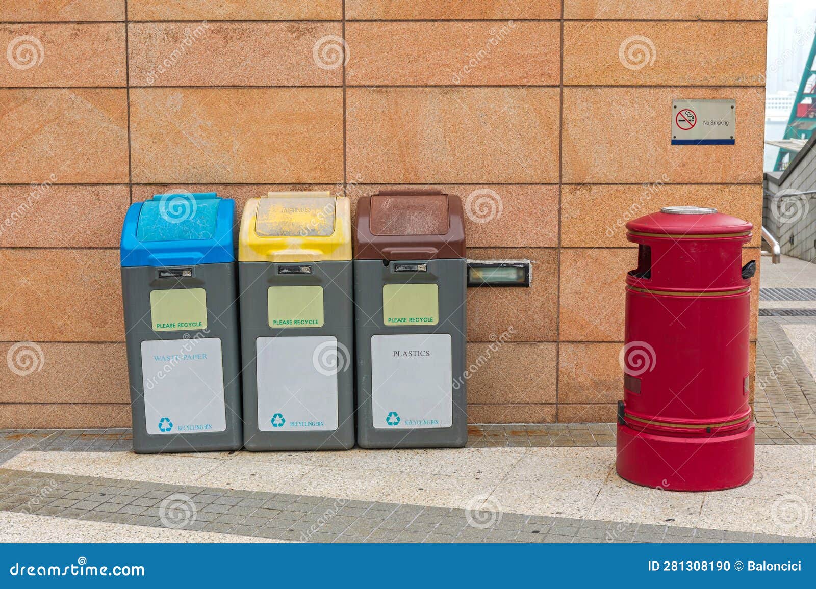 Colour Of Recycle Trash Bin Help People Easy Manage The Waste ...
