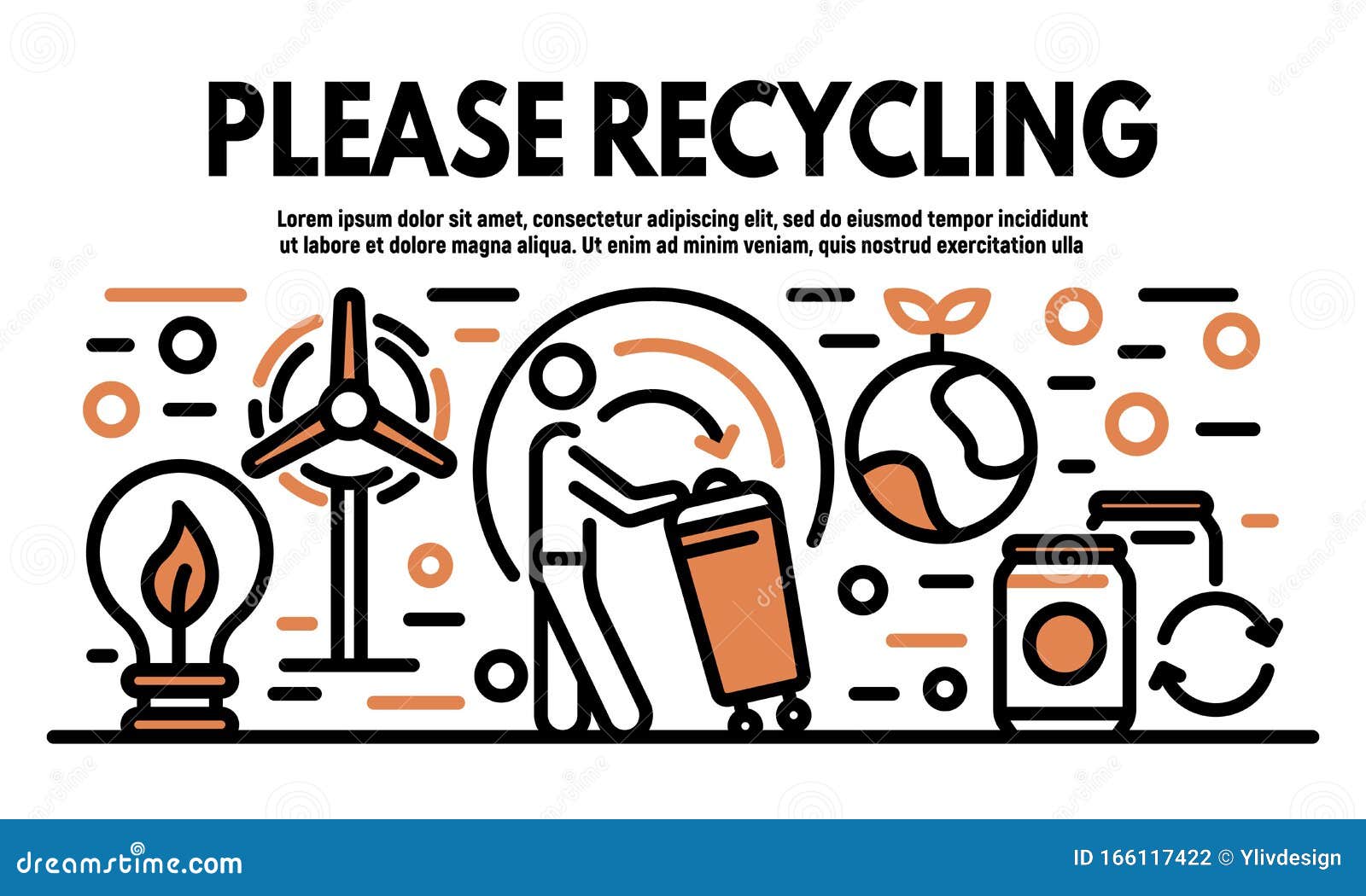 Please Recycling Sign For Public Places. Recycle Green Arrows Pictogram ...