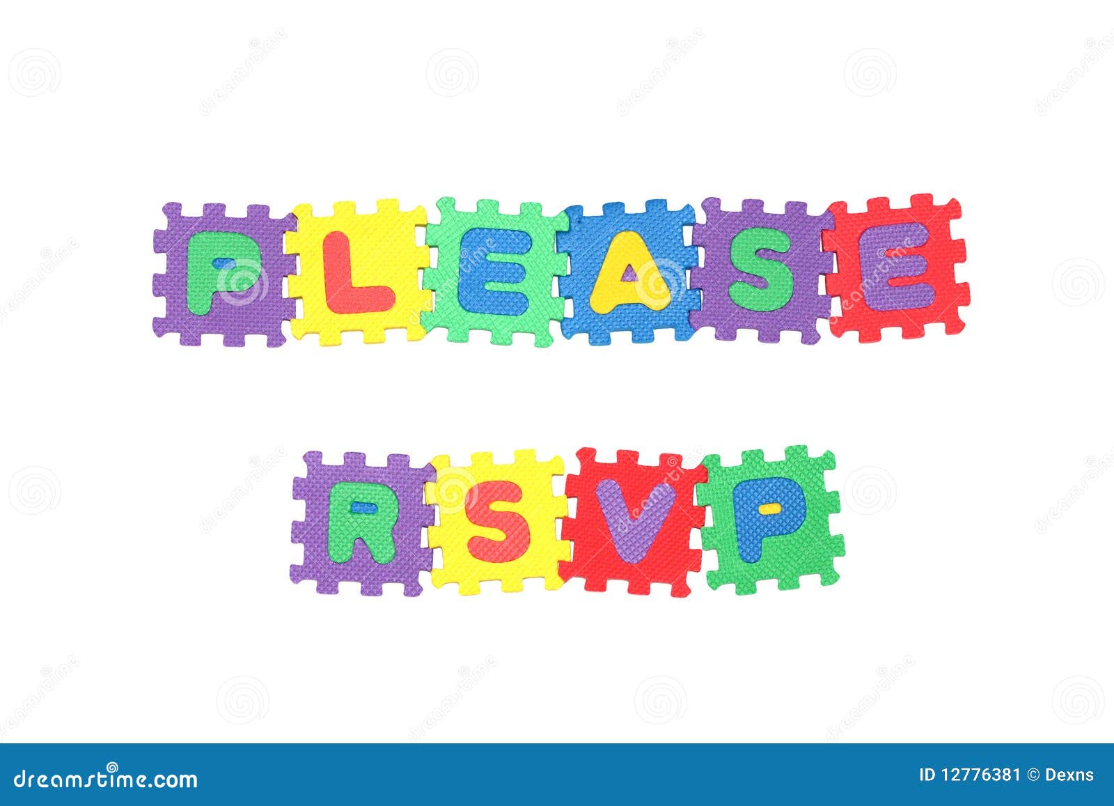 Please RSVP Stock Image - Image: 12776381