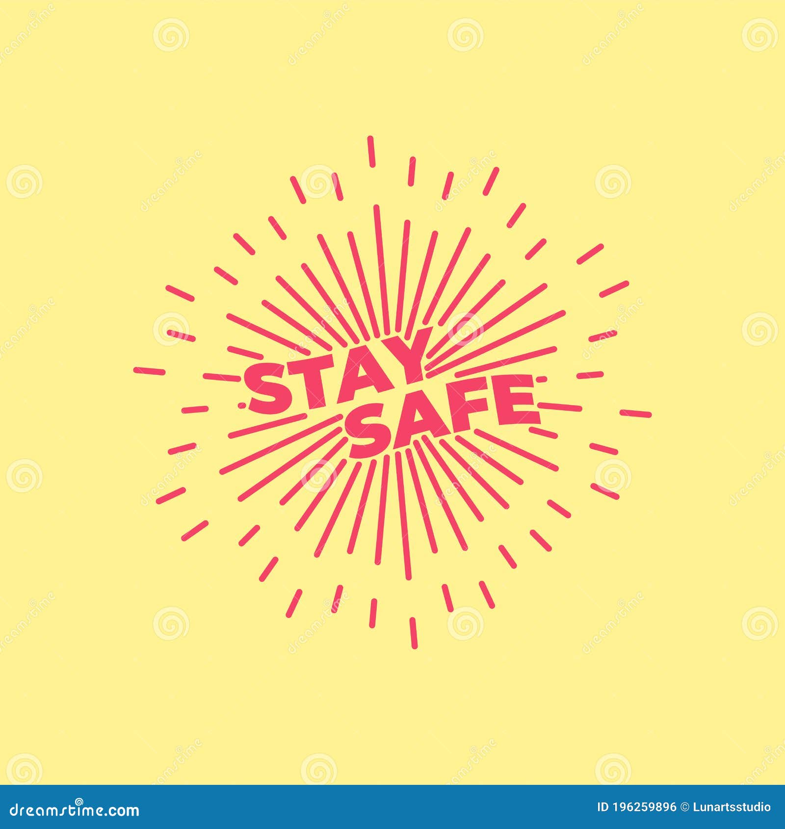 Please, Stay Safe Banner Design on White Background, Vector ...