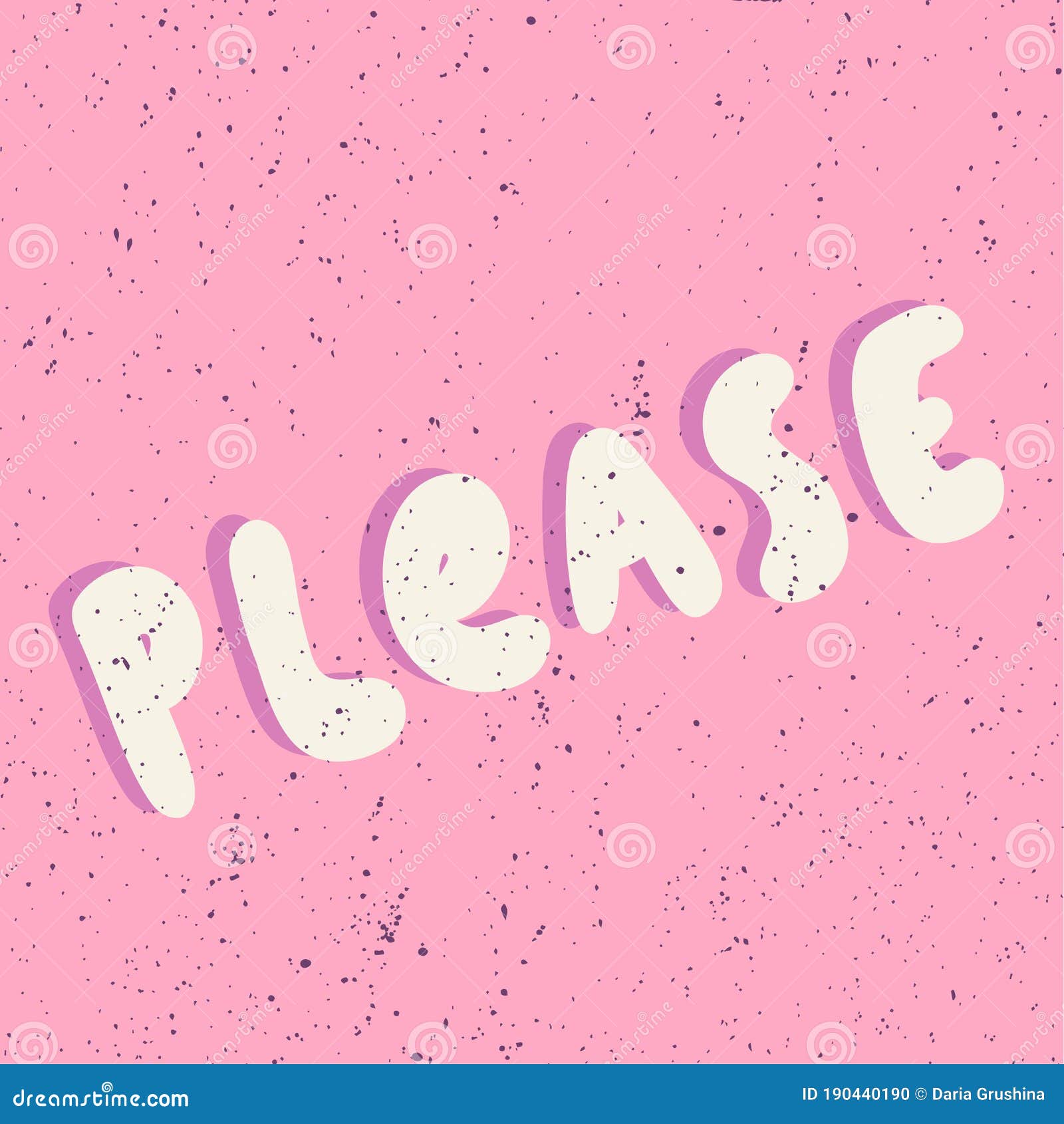 Please. Sticker for Social Media Content. Vector Hand Drawn ...