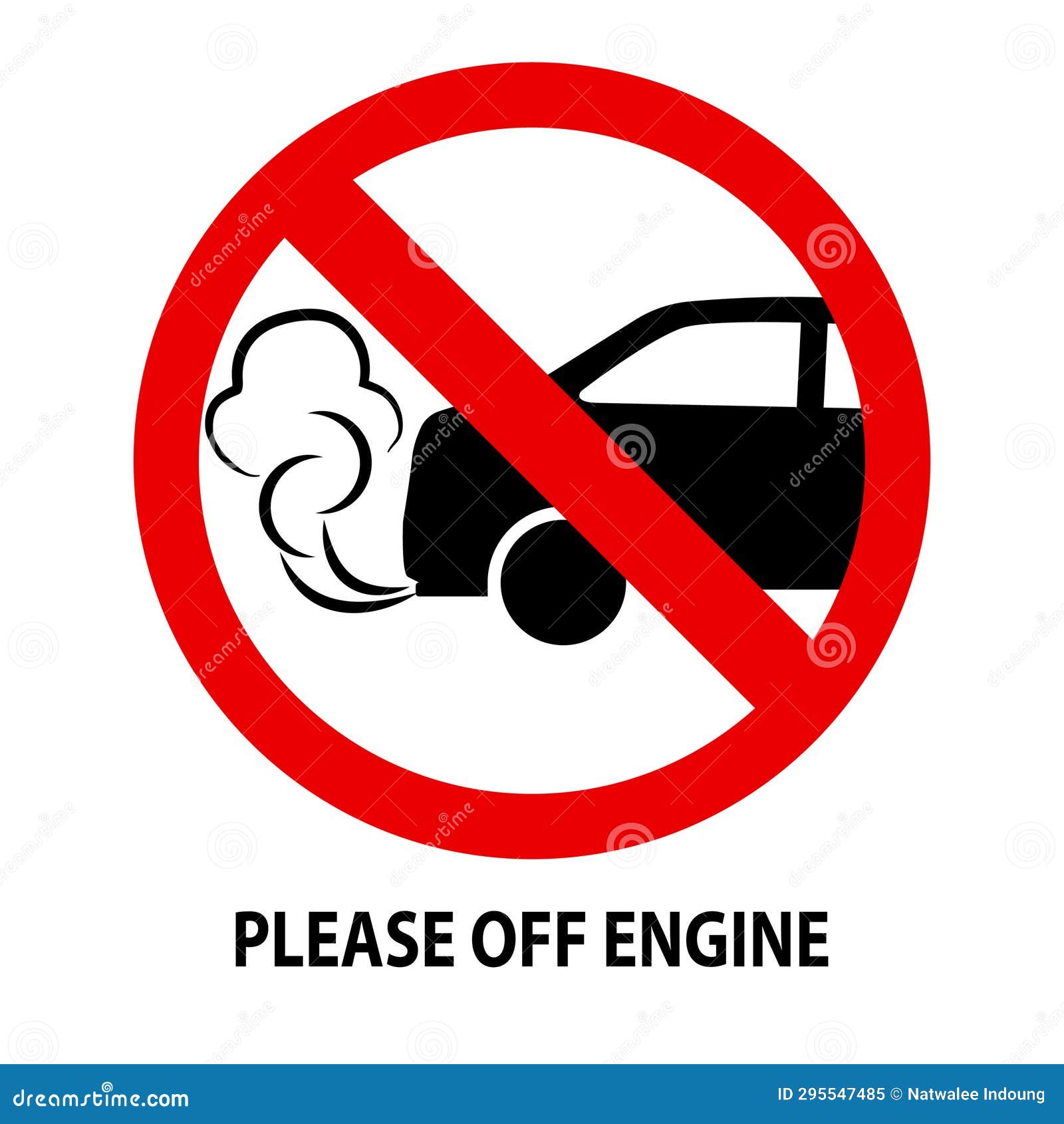 Please Switch Off Engine Icon Symbol Stock Illustration - Illustration ...