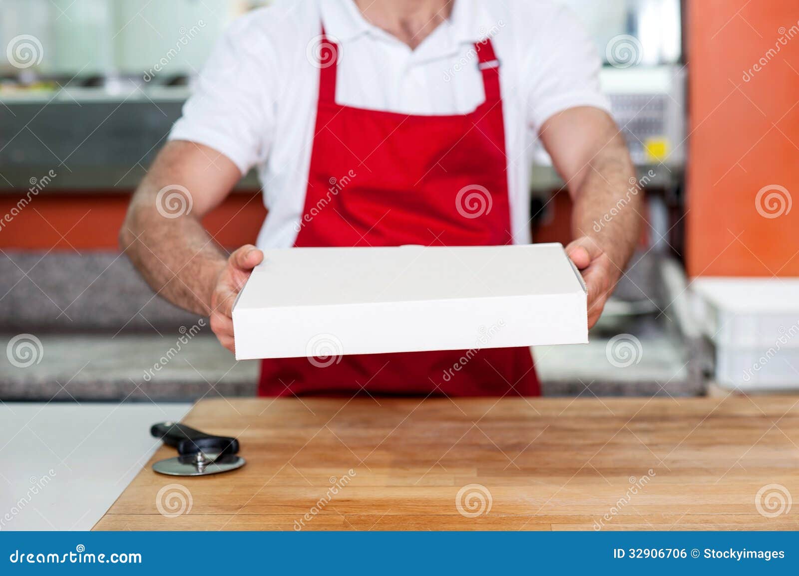 Please Take Your Order Sir! Stock Photo - Image of occupation, fast ...