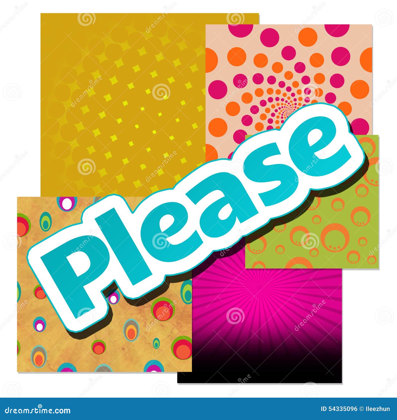 Please Text Various Colorful Backgrounds Stock Illustration ...
