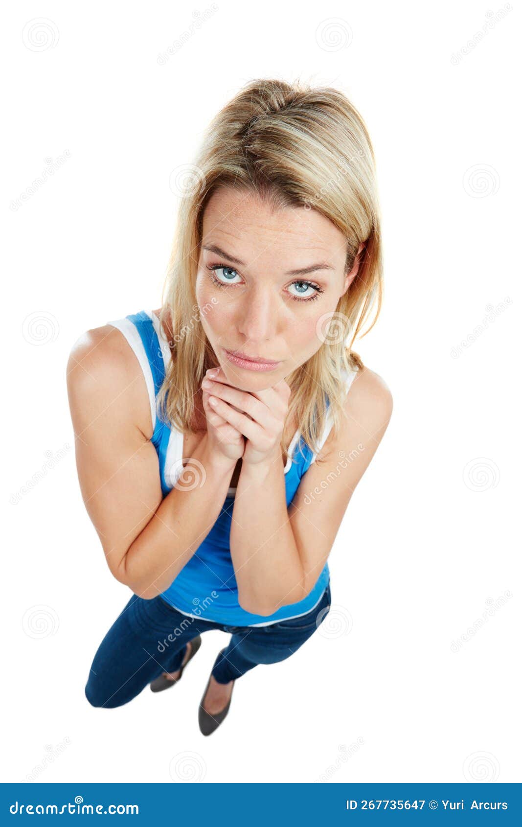 Please Use the Copyspace I Provided. Studio Shot of an Attractive Young ...