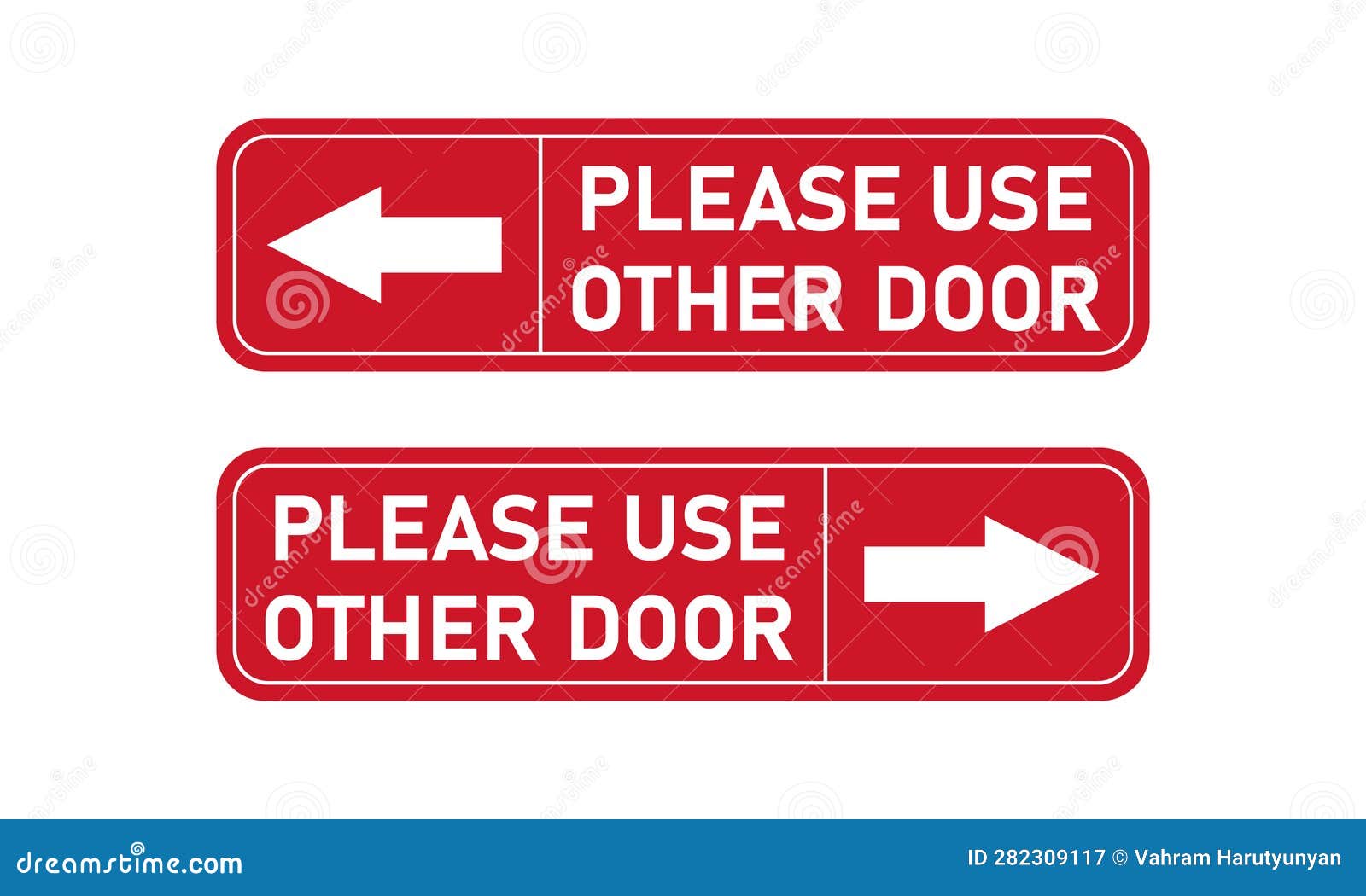 Please Use Other Door Graphic Icon Stock Vector - Illustration of arrow ...