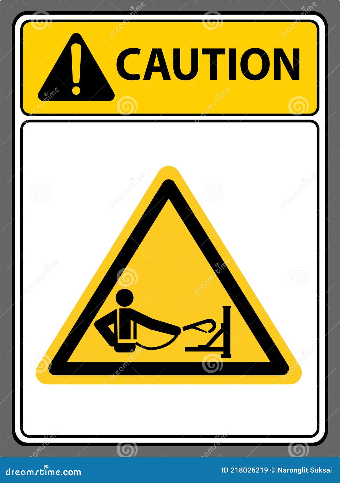 Please Use the Safety Hook before Every Work.,Caution Sign Stock Vector ...