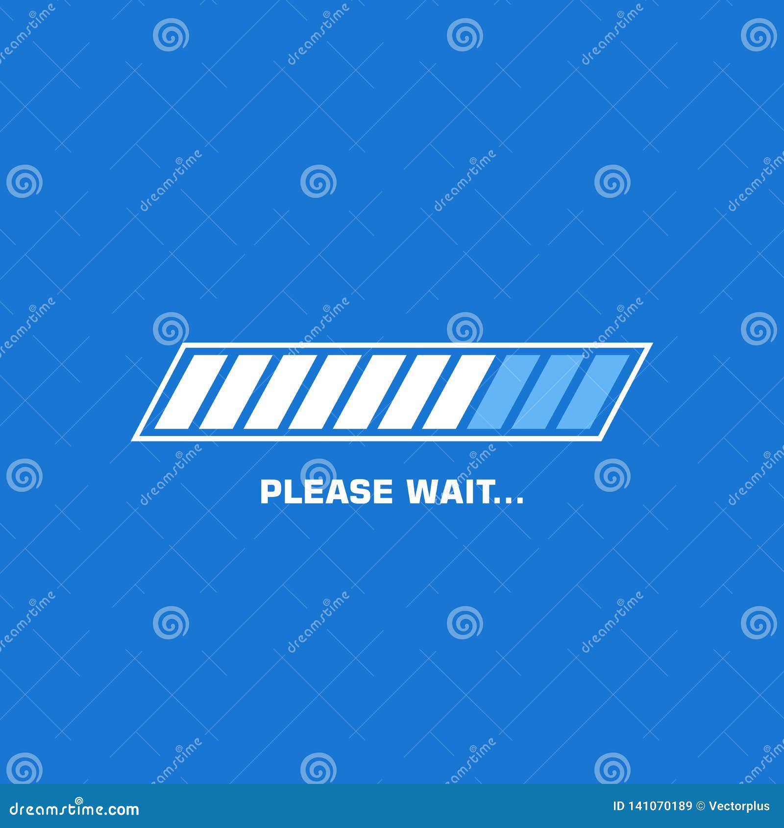 Please Wait Flat Icon. Vector Graphic Illustration Stock Vector ...