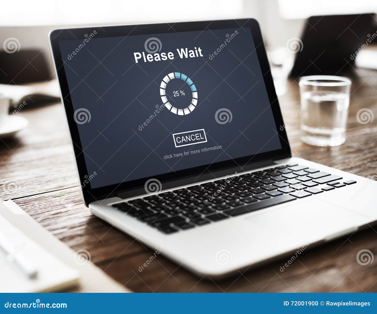Please Wait Loading Waiting Trasfer Anticipation Concept Stock Photo ...