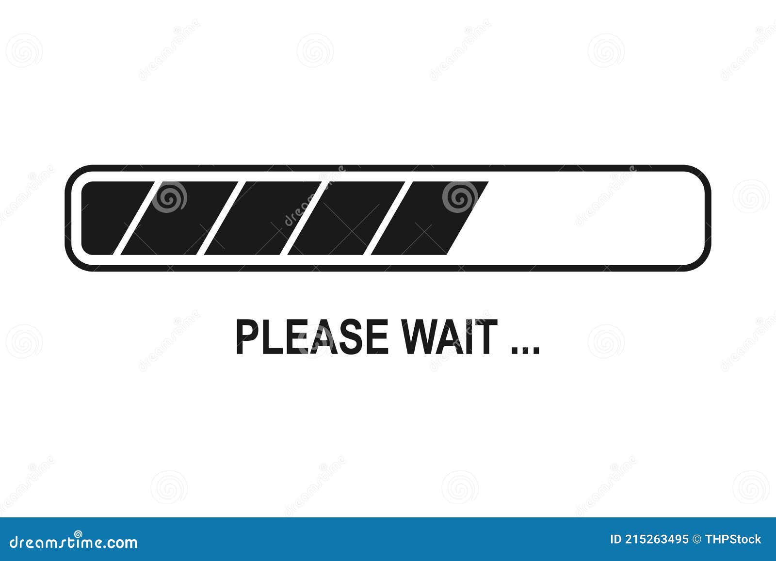 Please Wait Vector stock vector. Illustration of element - 215263495