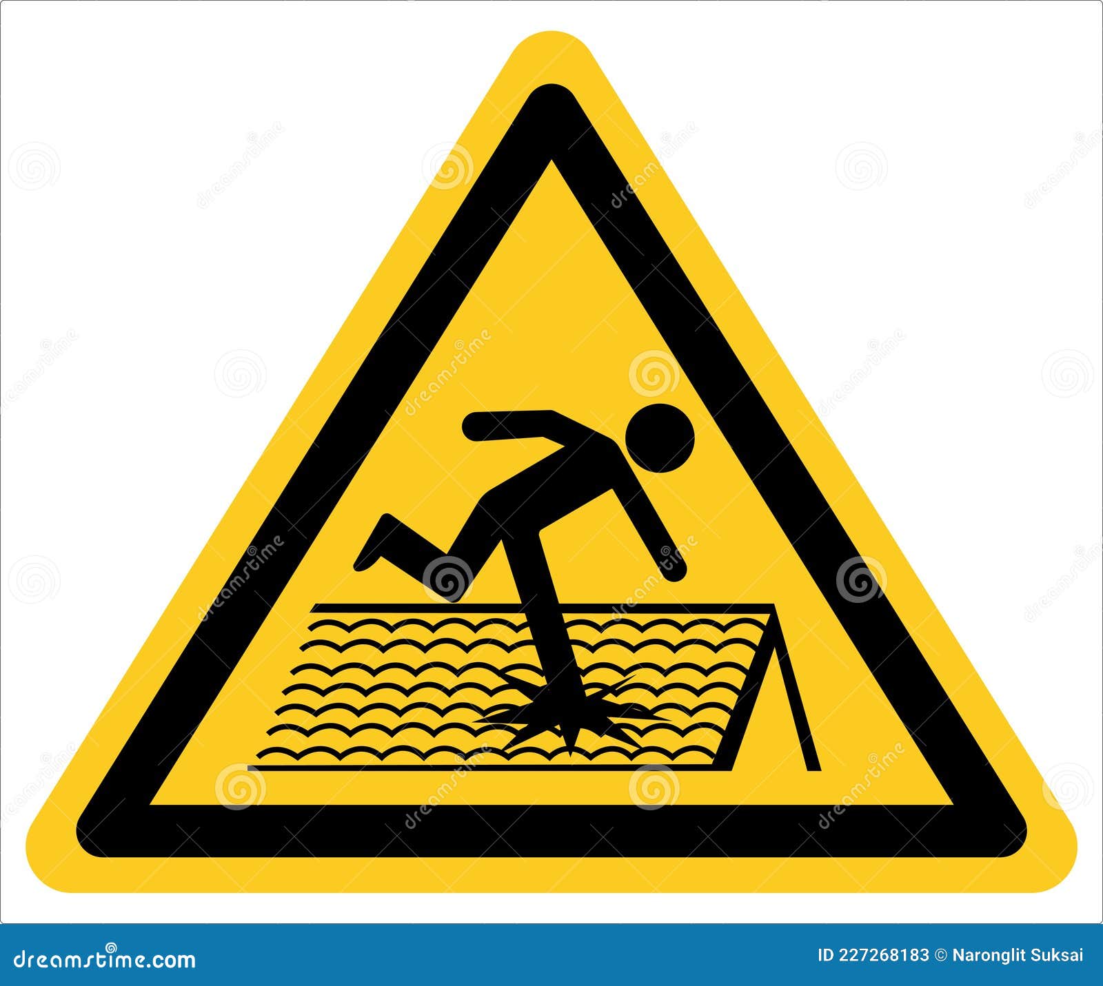 Please Walk Carefully As the Roof is Fragile Stock Vector ...