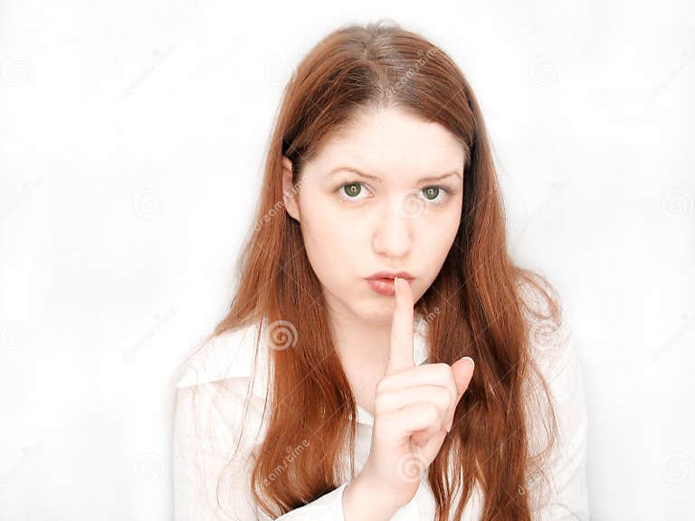Please Whisper. stock photo. Image of actions, eyes, stare - 2738