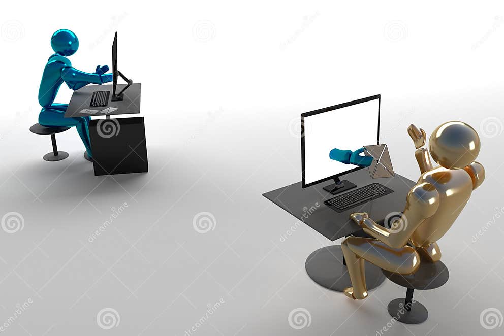 Please, your mail stock illustration. Illustration of correspondence ...