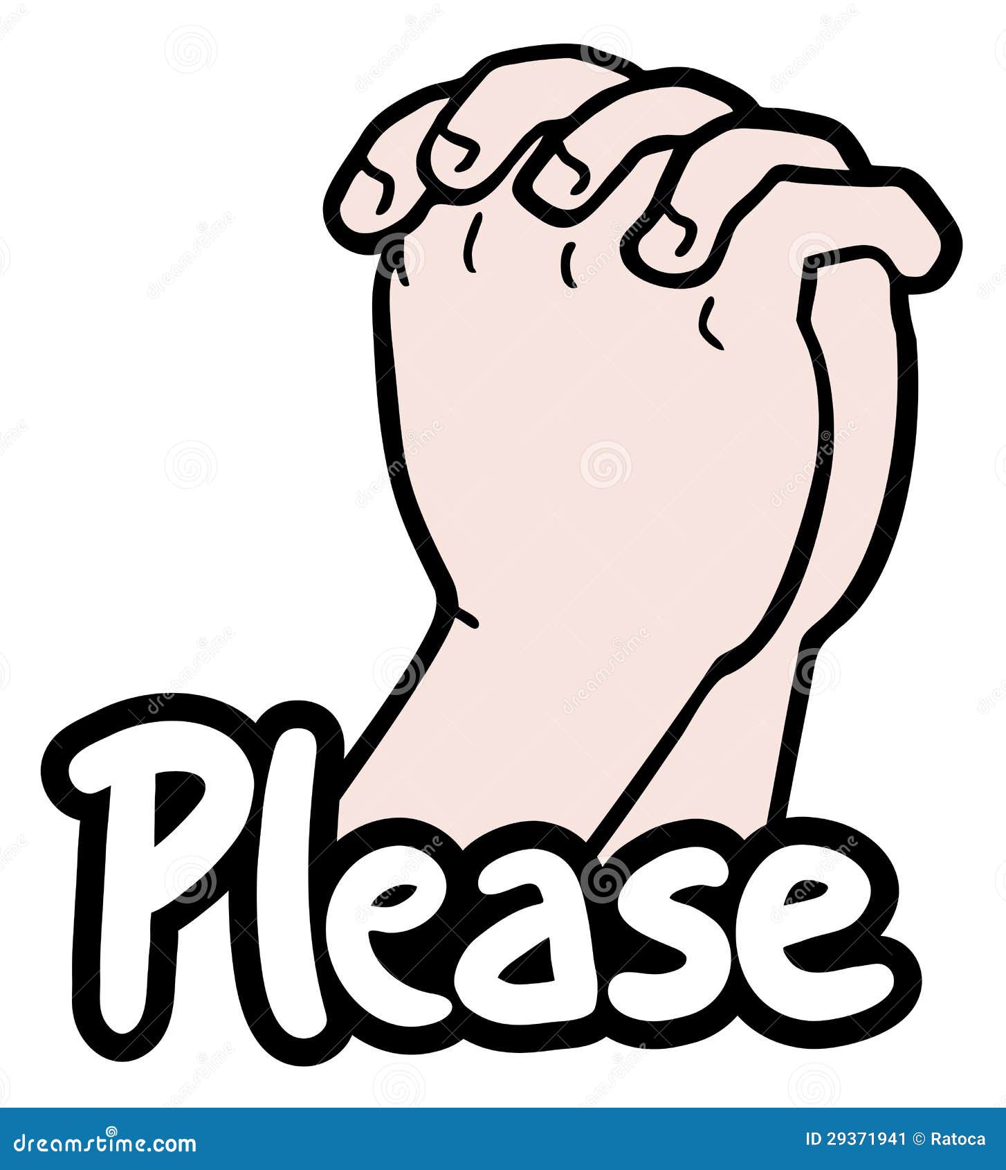 Pleased hand stock vector. Illustration of sign, forgiveness - 29371941