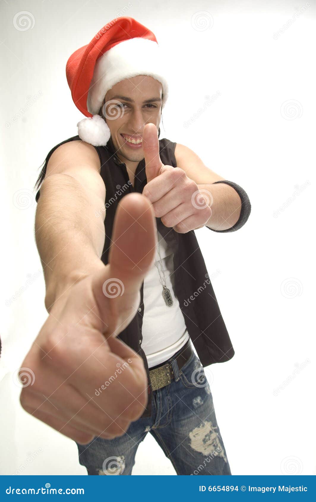 Pleased Man Wishing Good Luck Stock Photo - Image of adult, attractive ...