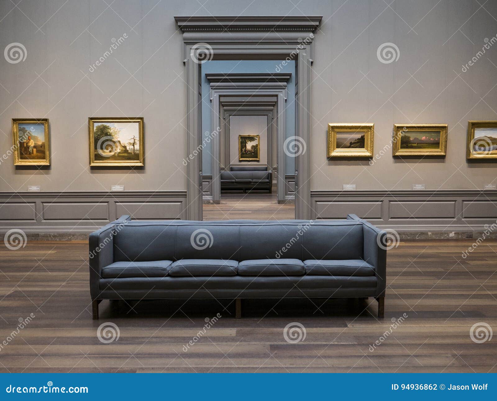 Pleasing Optical View of Museum Rooms Editorial Photography - Image of ...