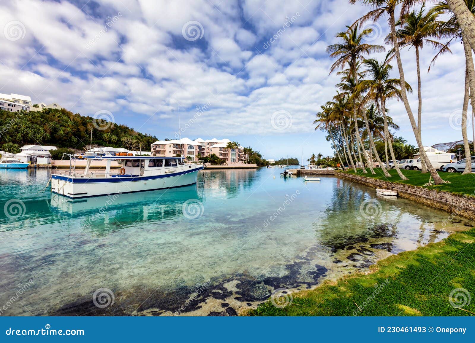 Flatts Village, Bermuda stock image. Image of harbor - 230461493