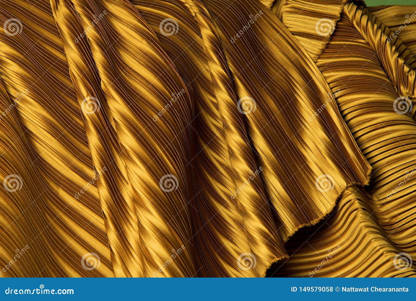 Pleated Fabric in Long Line Drape with Shadow Stock Photo - Image of ...