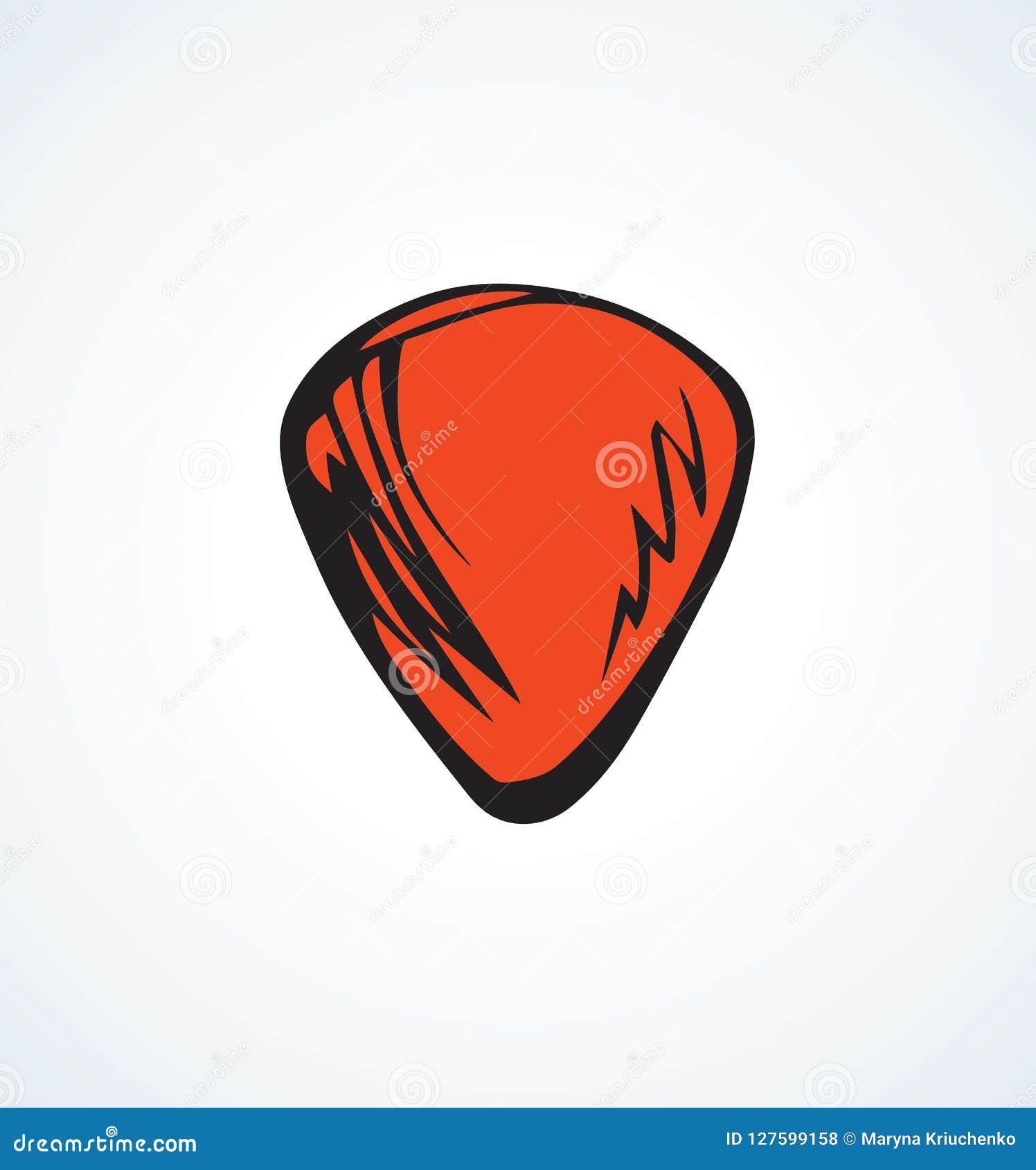 Plectro Desenho do vetor ilustração do vetor. Ilustração de fundo ...