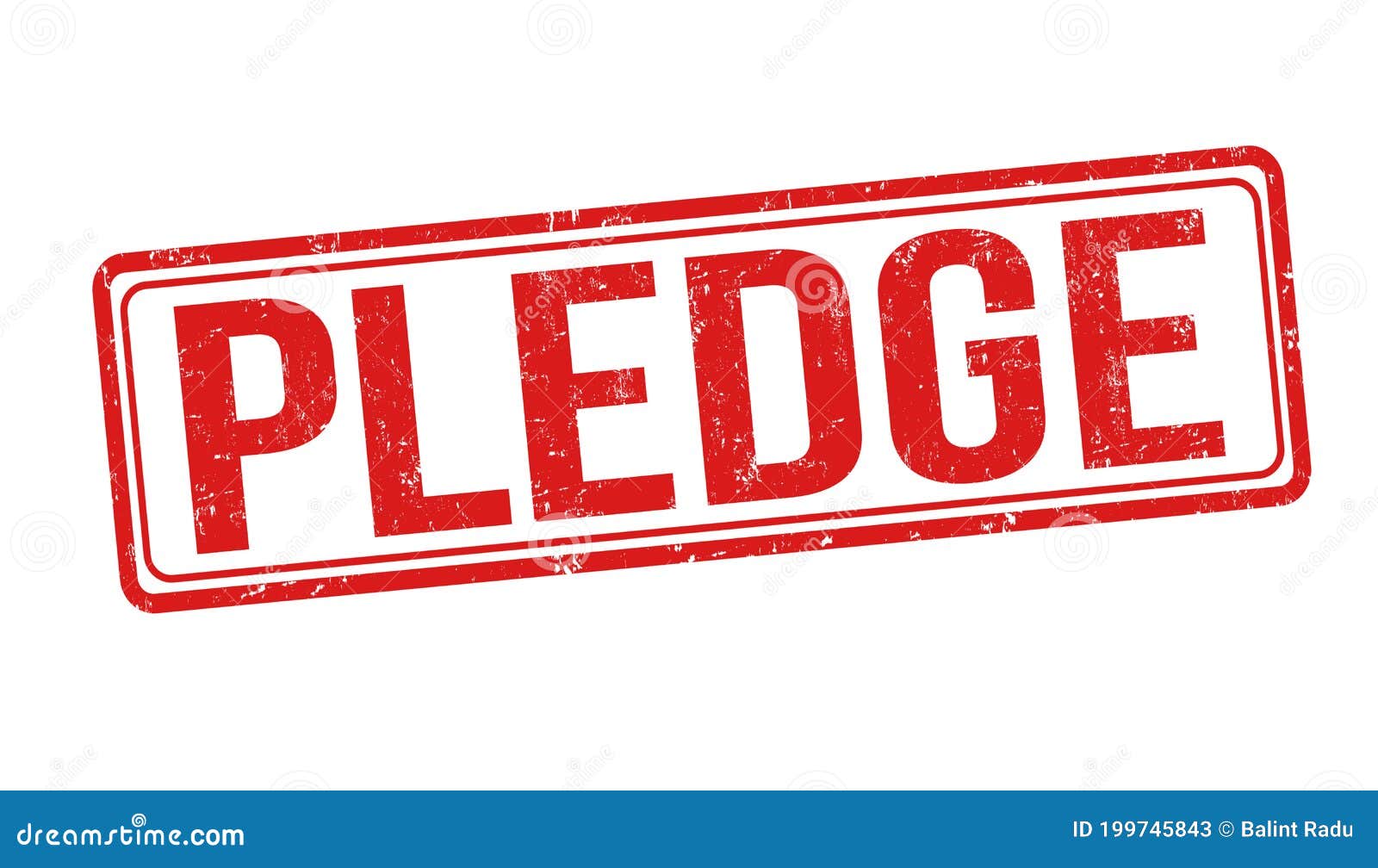 Pledge Rubber Stamp Vector Illustration | CartoonDealer.com #87305970