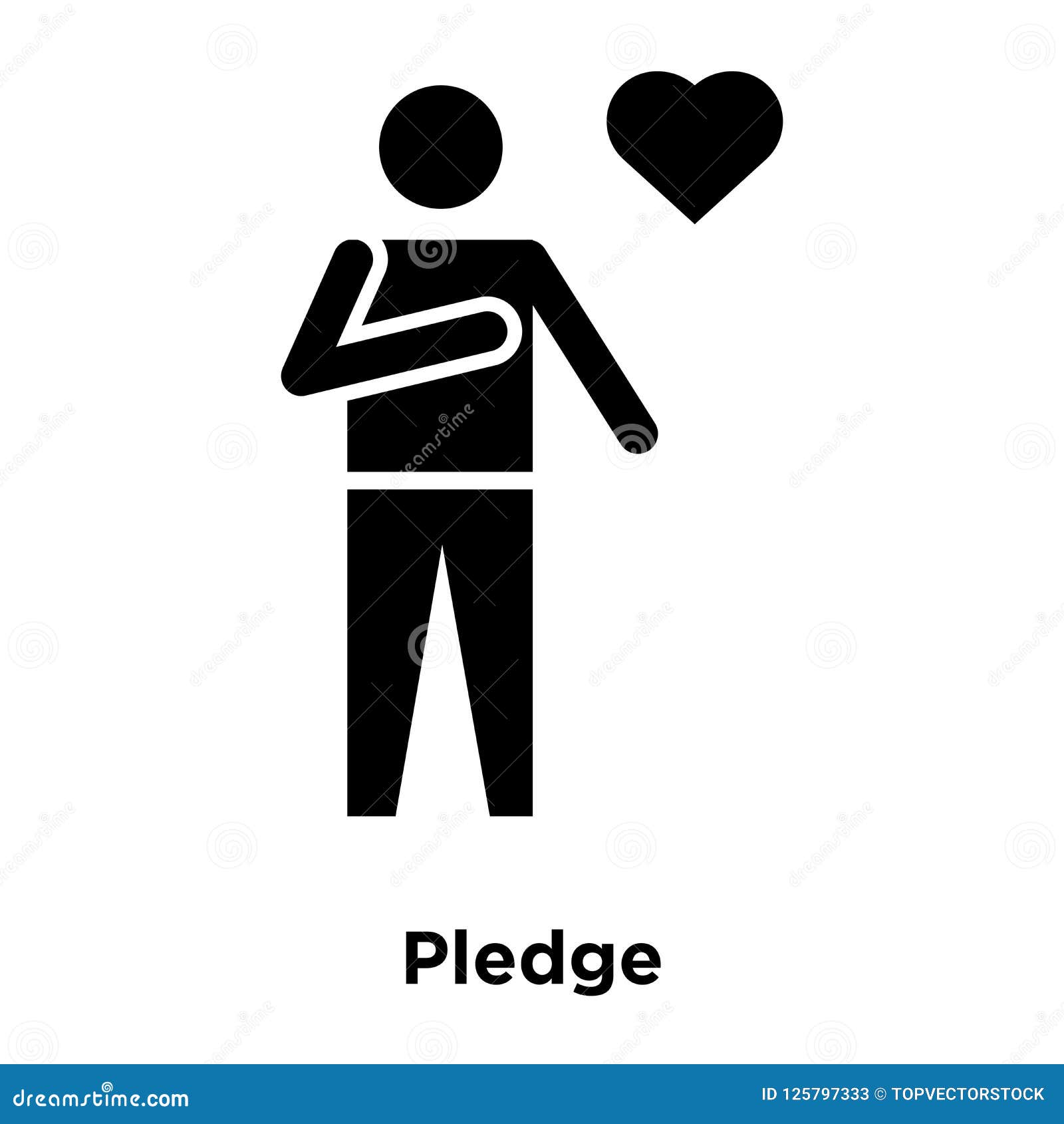 Pledge Icon Vector Isolated on White Background, Logo Concept of Stock ... Pledge Icon Vector Isolated on White Background, Logo Concept of Stock ...