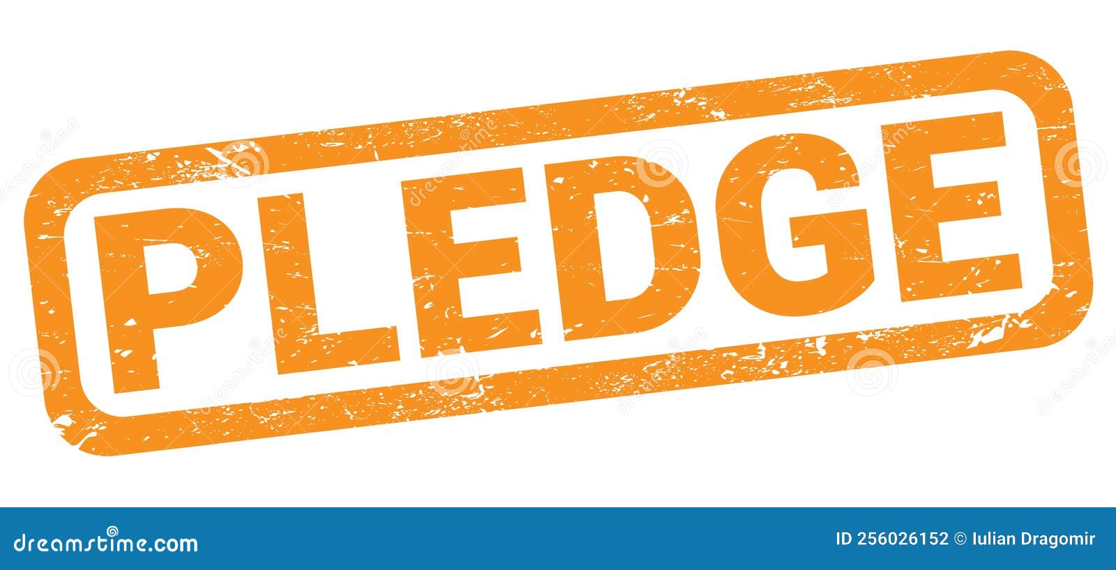 PLEDGE Text Written On Wooden Frame School Blackboard Stock Photography ...