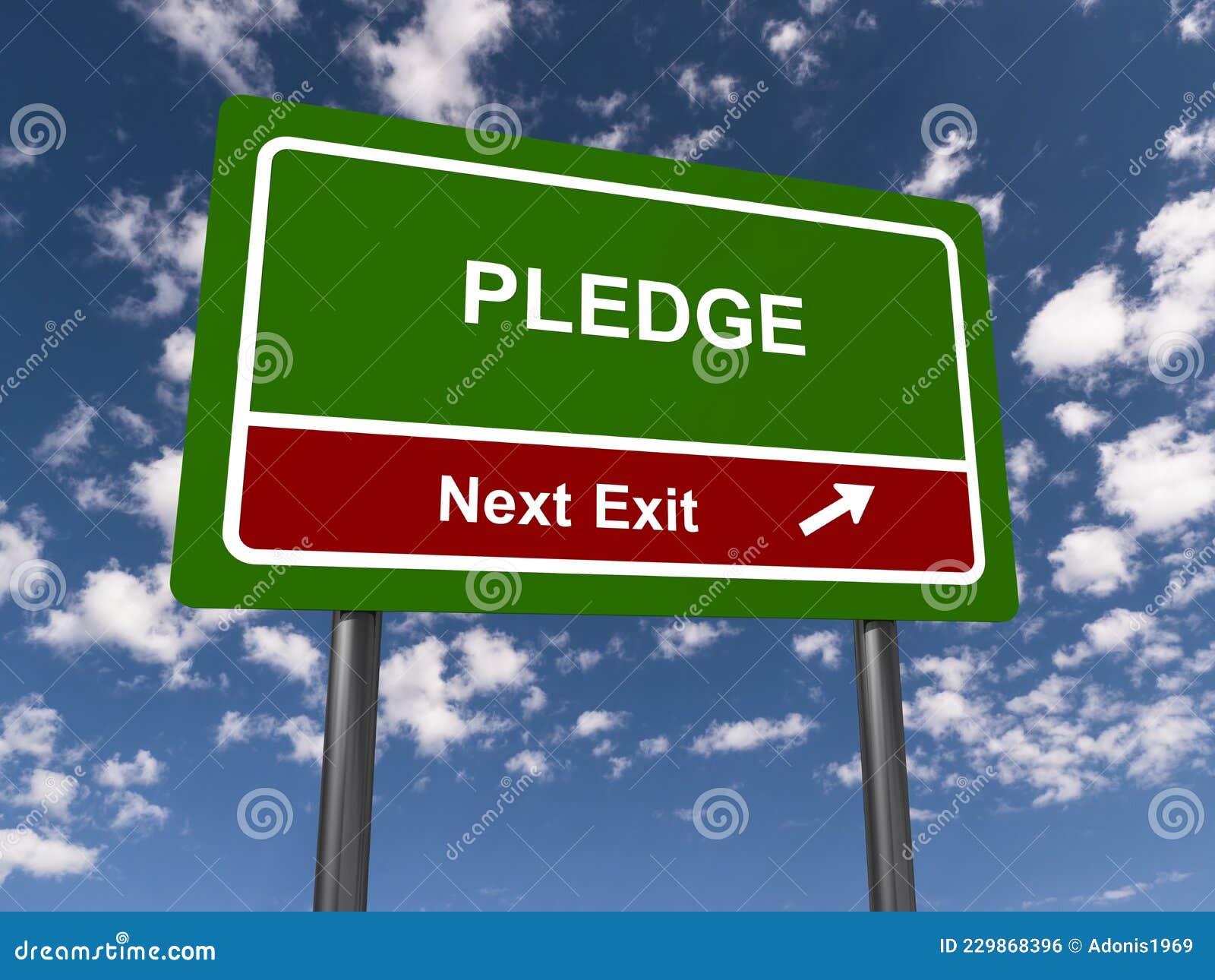 Pledge traffic sign stock illustration. Illustration of assurance ...