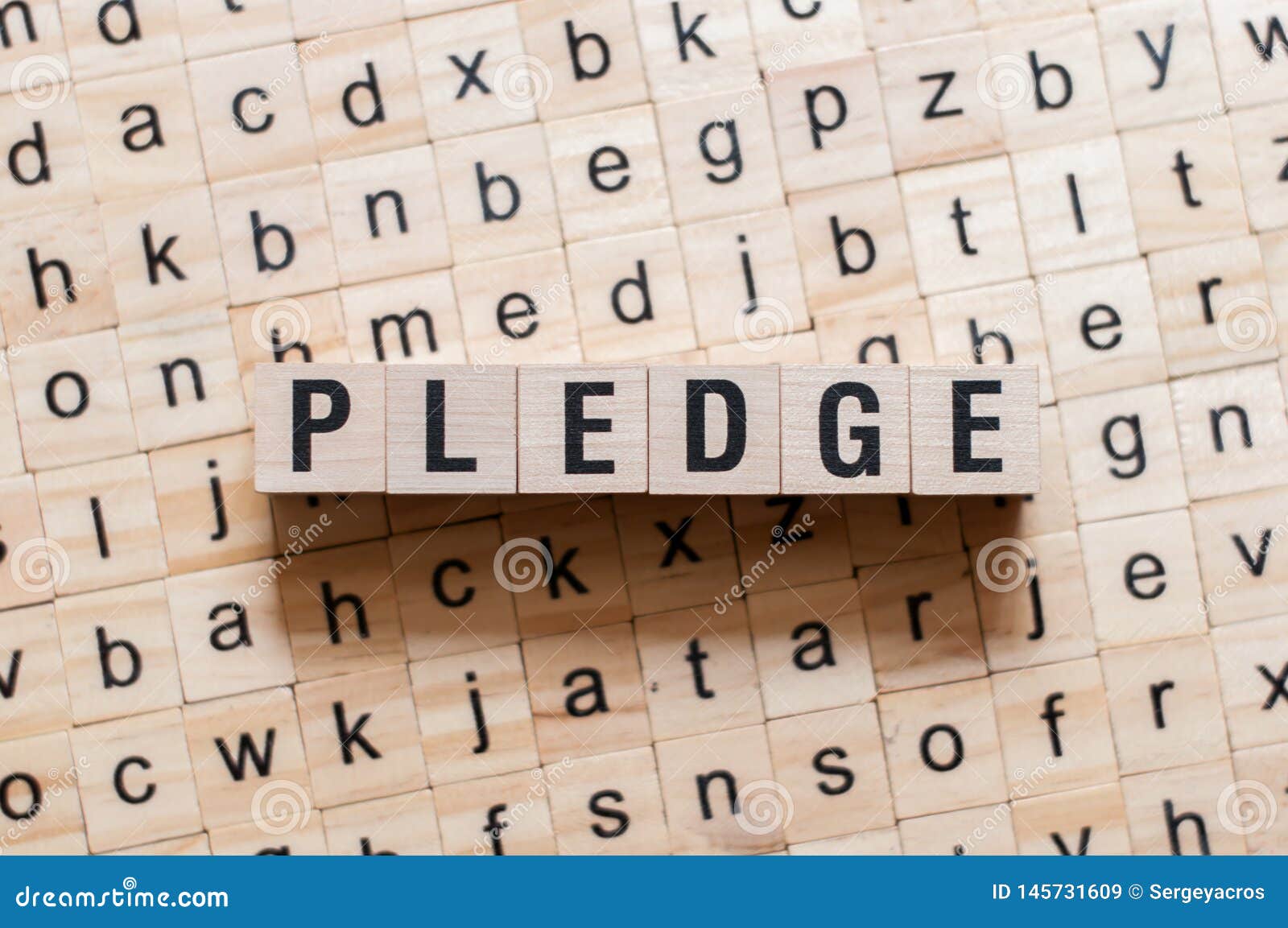 Pledge word concept stock image. Image of commitment - 145731609
