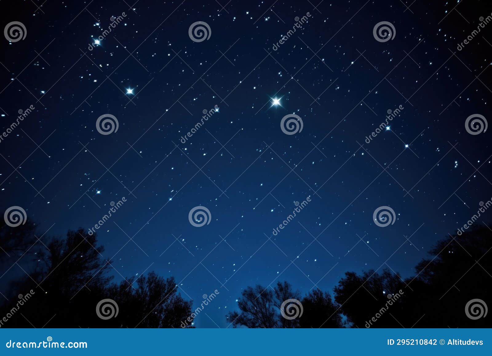 The Pleiades Star Cluster in a Clear Night Sky Stock Illustration ...