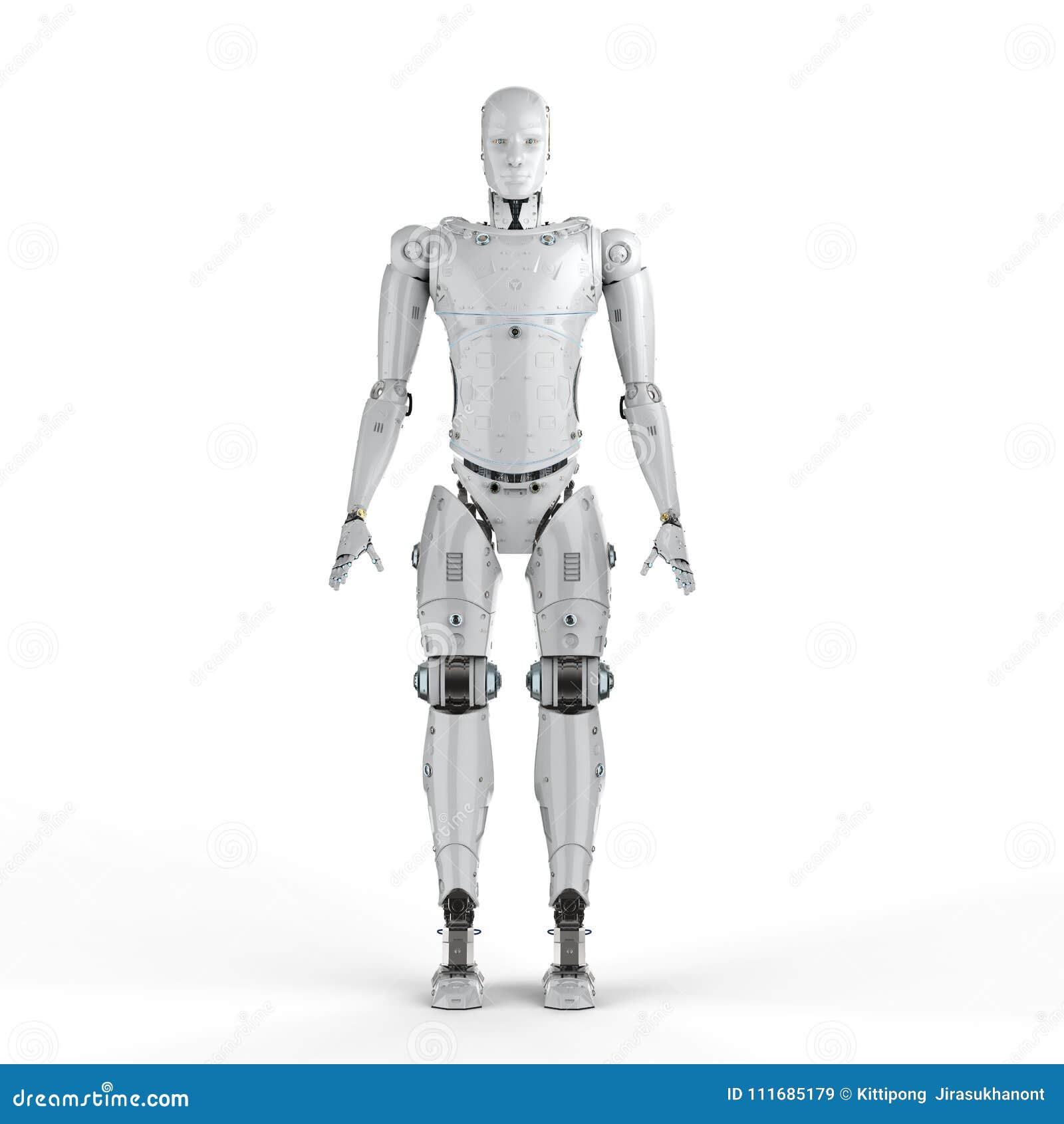 Plein corps de robot illustration stock. Illustration of technologie ...