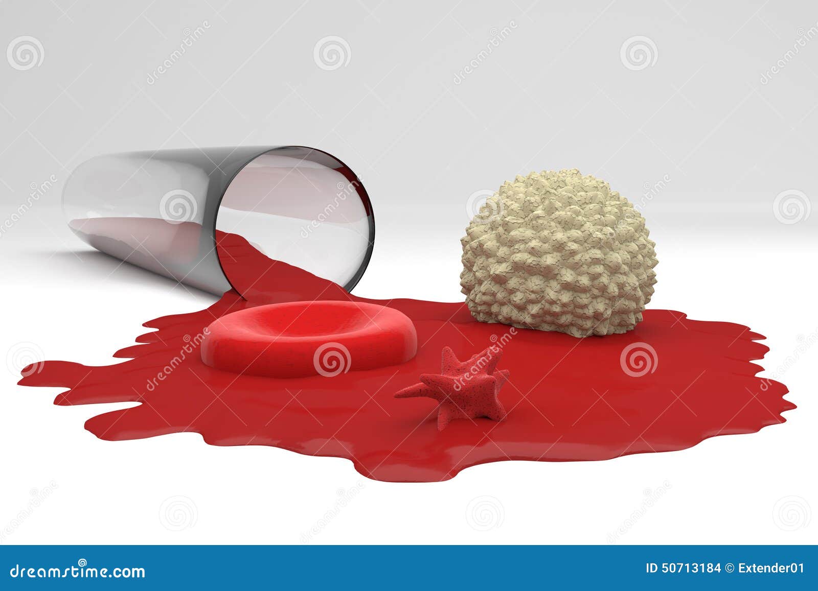 Pleine Illustration D'essai De Numération Globulaire Illustration Stock ...