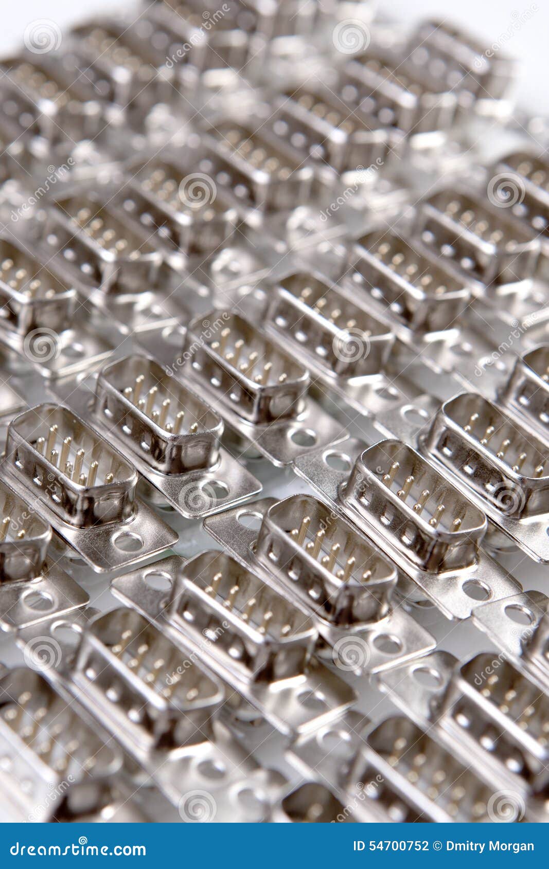 Plenty of Electro Connectors Against White Stock Photo - Image of ...