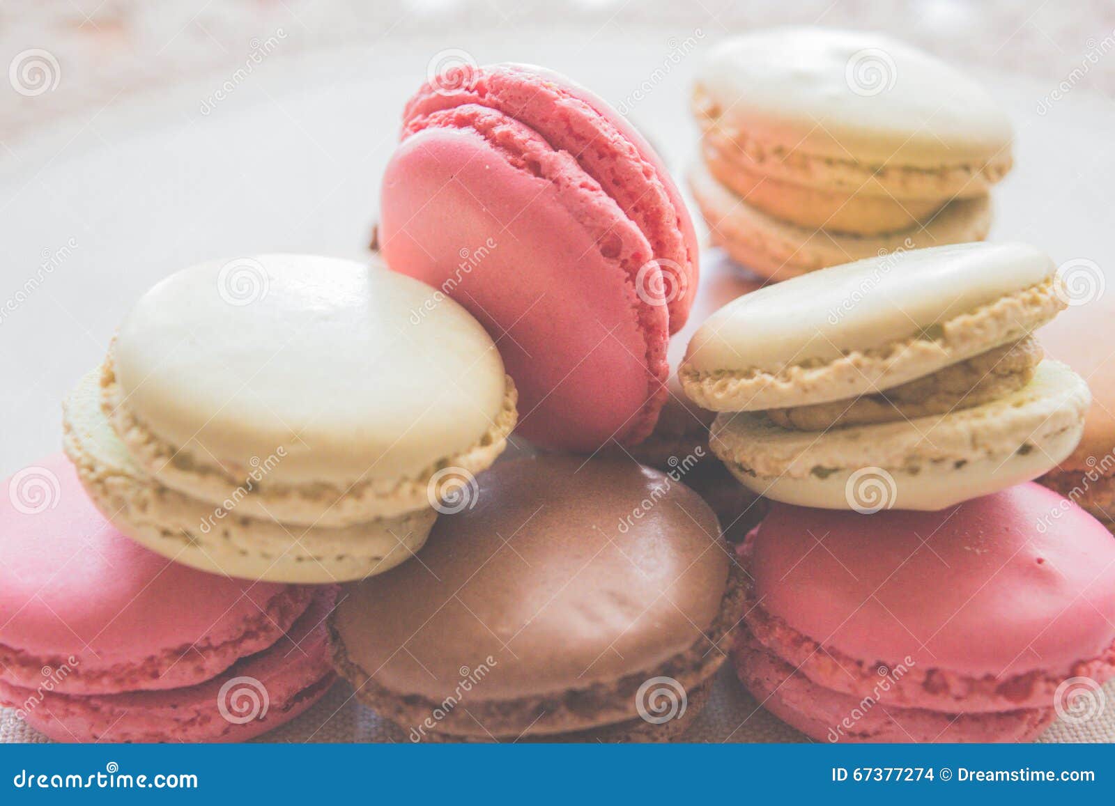Plenty of Lovely Colored Macarons Stock Photo - Image of raspberry ...