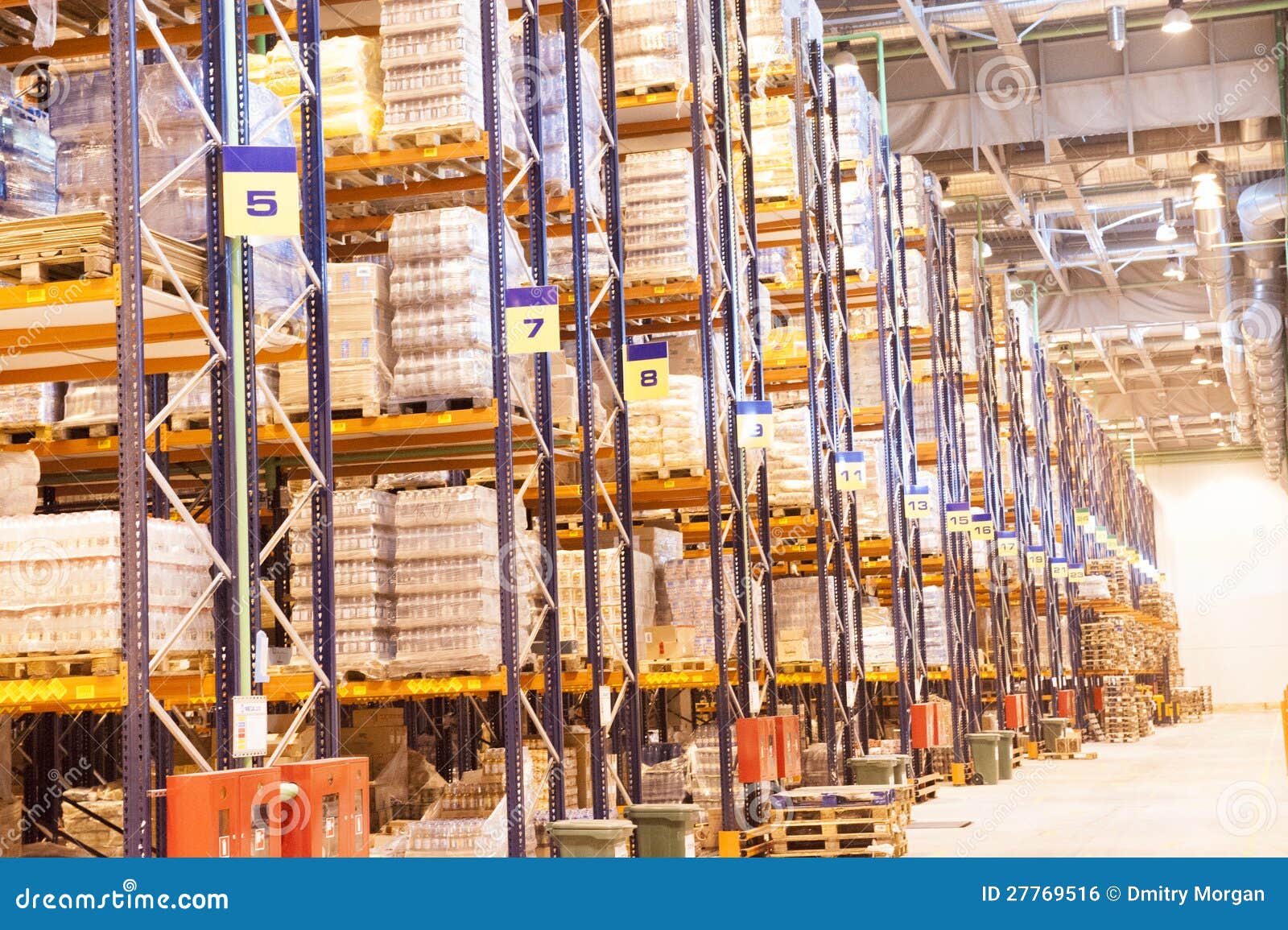 A Plenty of Stacks on a Stocking Facility Stock Photo - Image of store ...