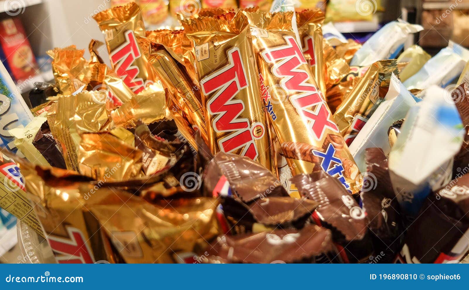 Snickers Chocolate Bar Wrapping Lies With Empty Red Coca Cola And ...