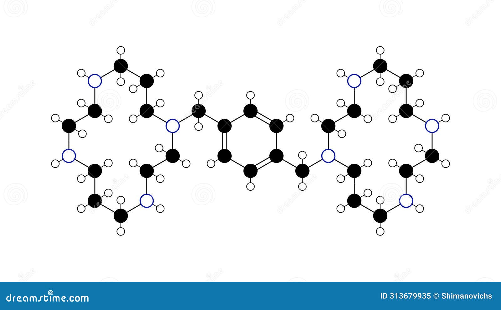 Plerixafor Molecule 3d, Molecular Structure, Ball And Stick Model ... Plerixafor Molecule 3d, Molecular Structure, Ball And Stick Model ...